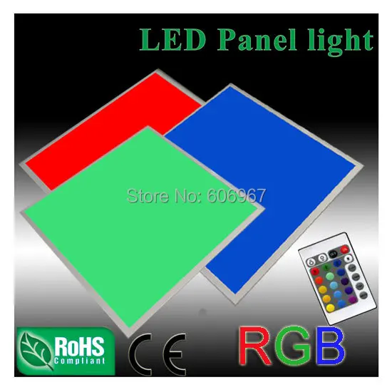 RGB panel light 600x600 12mm trickness recessed and suspended 24VDC ...