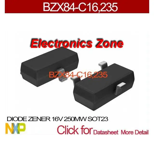 BZX84 C16 、 235 diode zener 16 ボルト 250 メガワット sot23 BZX84 C16 、 2 84 C16 、 BZX84 C1 84 C16 、 2 ...