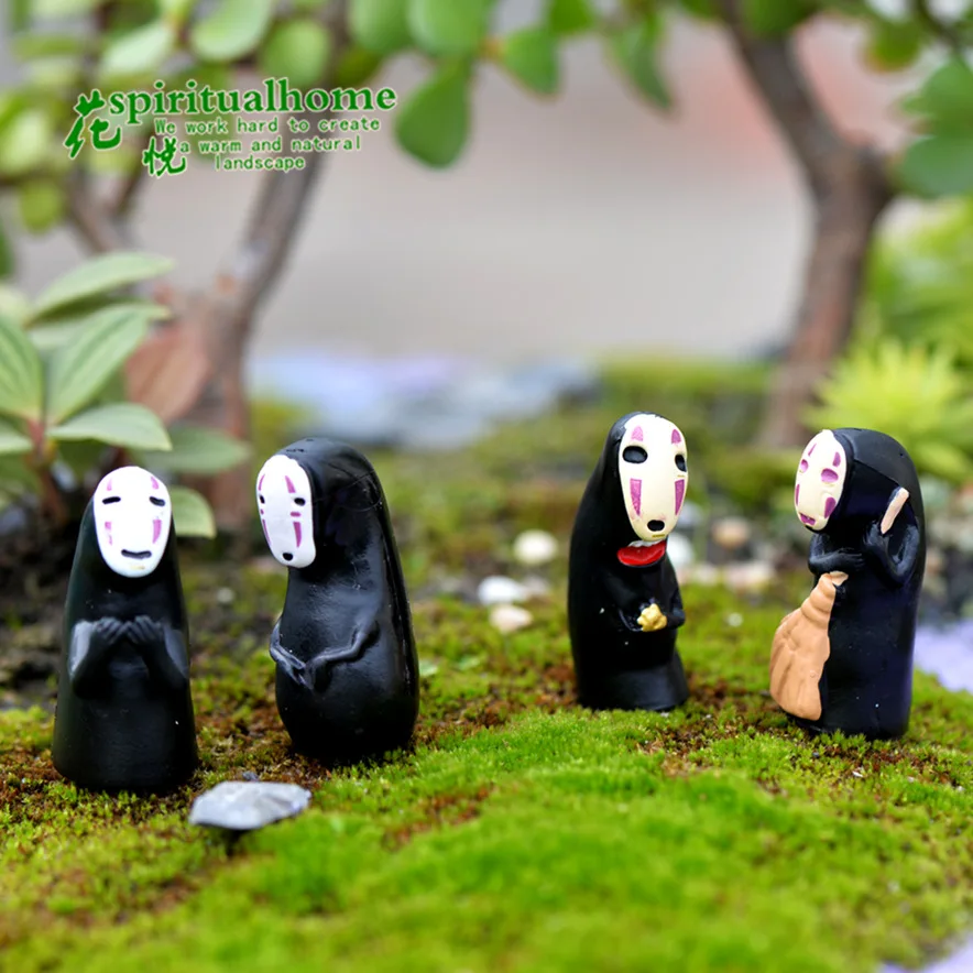 ZOCDOU 1 Piece Japan Cartoon No Face Man People Mask Boy Small Statue ...