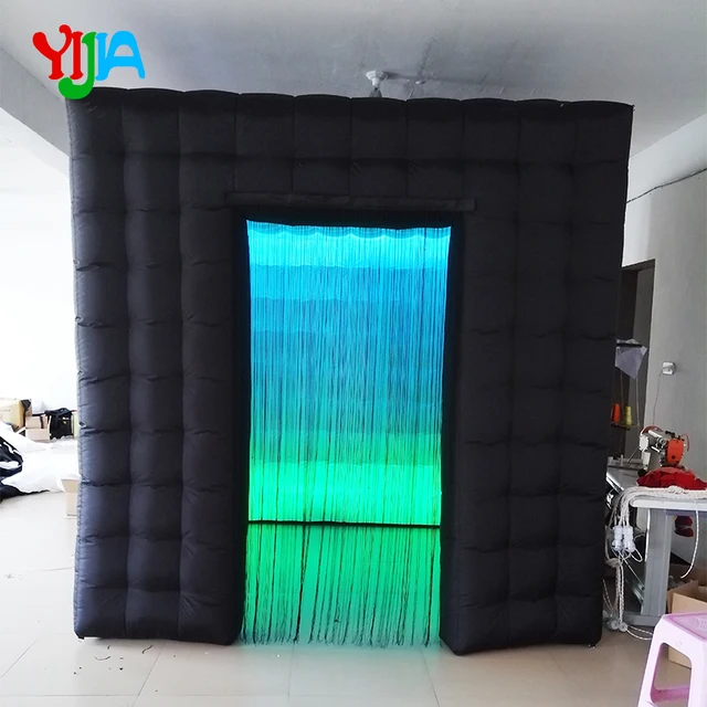 Brightly 2.5m Cube Inflatable Photo Booth Backdrop with 2PCS LED Strips ...