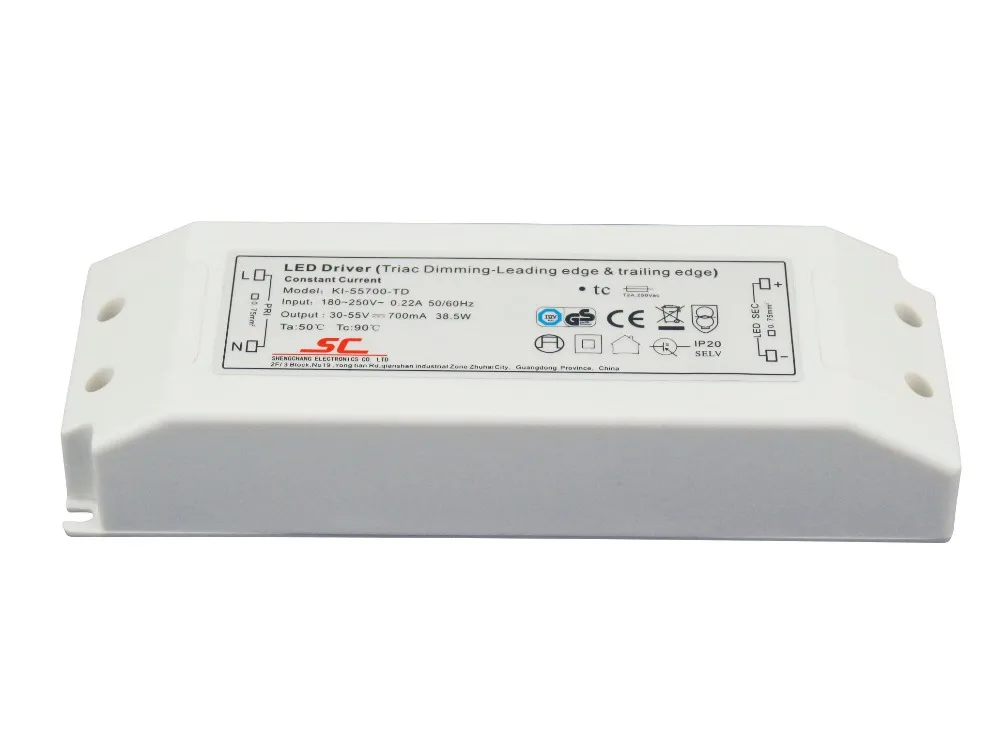 36W 트라이 액 정전류 디밍 가능 LED 드라이버, AC90 130V 또는 AC180 250V 입력|led driver ...