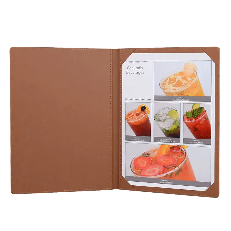 20pcs/lot Restaurant Menu Covers Customized Size Wine List Menu Folders ...