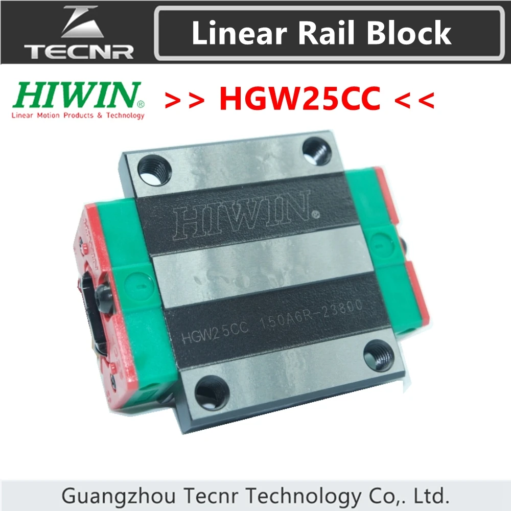 ไต้หวัน HIWIN HGW25CC Linear guideway สไลด์ Carriage BLOCK Slider ...