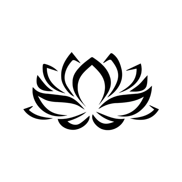 Tancredy Beautiful Lotus Flower Car Styling Sticker Vinyl Car Bumper ...