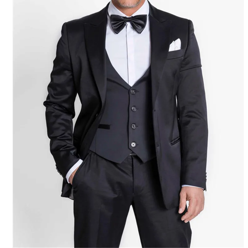 Smoking terno preto formal masculino, roupa fina para homens, smoking ...