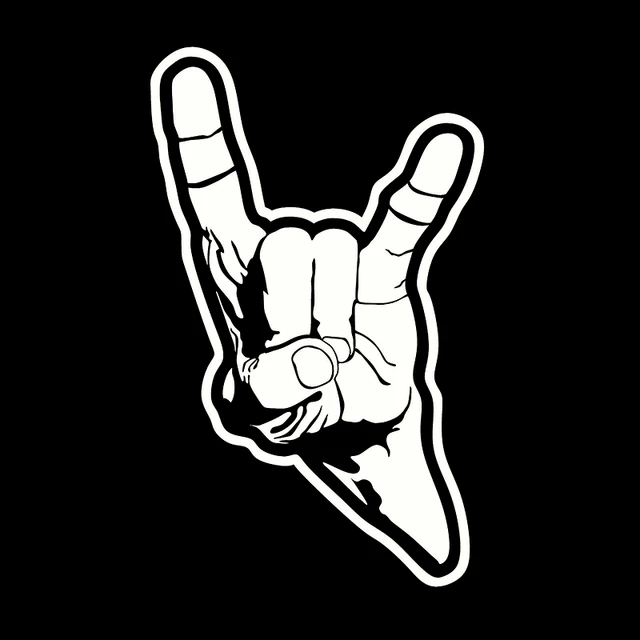 Devil Horns Hand Drawing