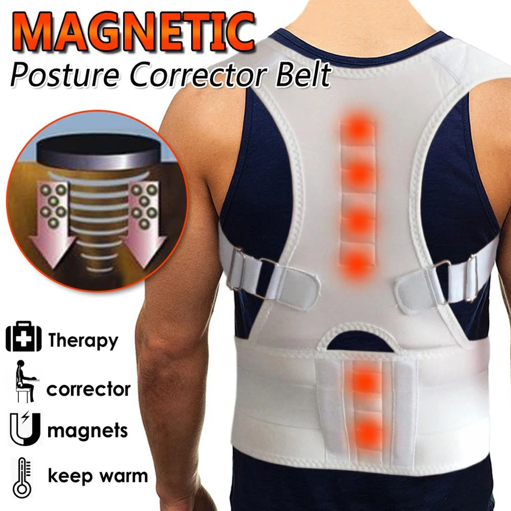 Orthopedic Corset Back Posture Corrector Men Women Magnetic Vest ...
