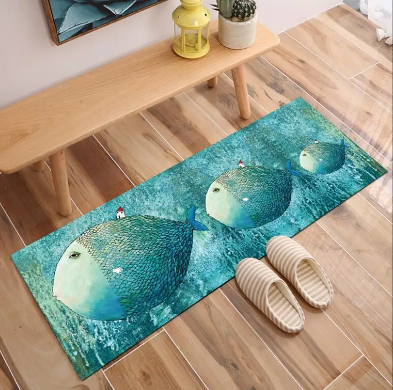 INS-Super-Soft-Big-Fish-Non-Slip-Mats-Entrance-Door-Carpet-Tapete-Soft ...