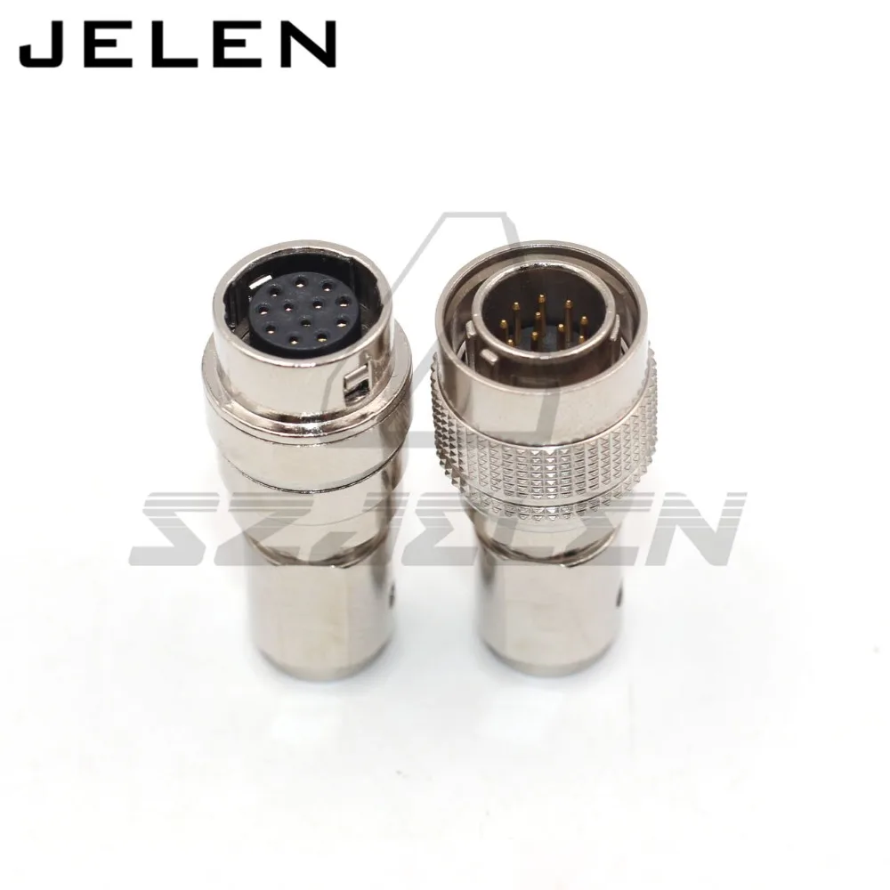 Hirose connector 12pin Male and female connector , HR10A-10P-12P/HR10A-10J-12S, 12pin cable ...