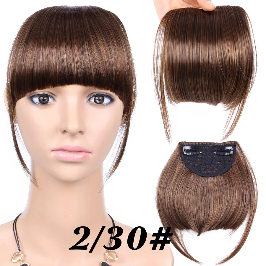 Straight synthetic blunt bangs (Brand - Leeons) - Hair.lk