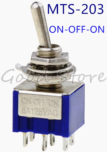 Toggle Switch 6 Pin Mts 203 | Mts 203 Mini Toggle Switch | Toggle ...