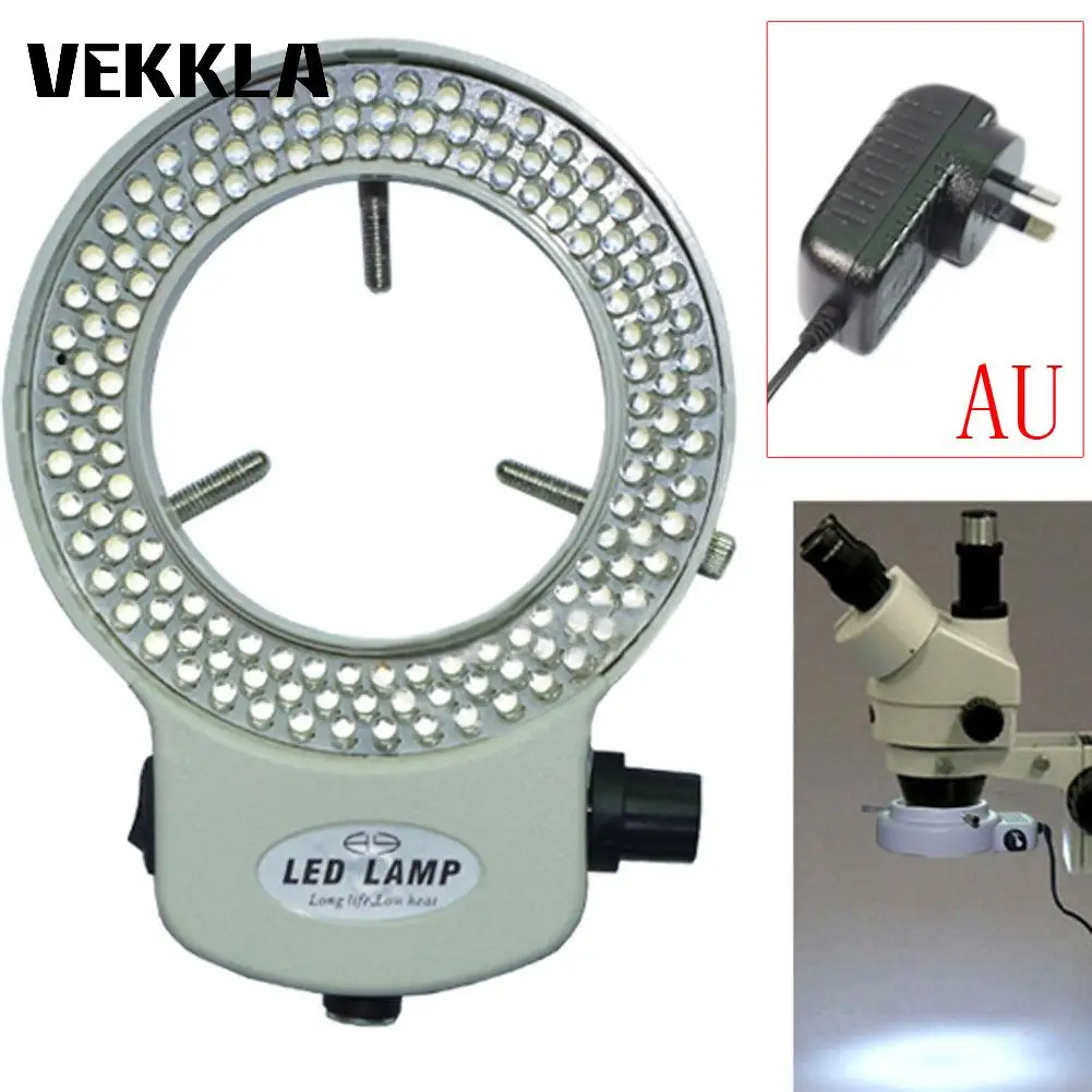 Adjustable-144-LED-Ring-Light-illuminator-Lamp-220V-For-Industry-Stereo ...