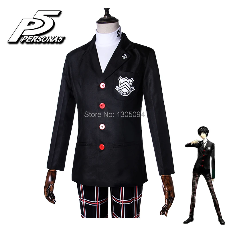 Persona 5 Protagonist Cosplay Costomes For Man and Women School Uniform ...