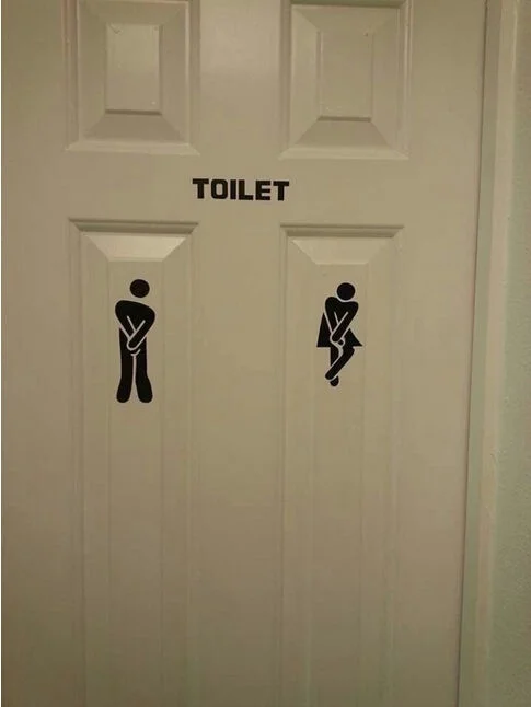 Door Stick Man/Women Door Stickers Vinyl Decals Decoration Sign Art ...