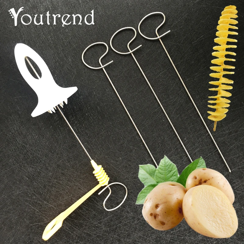 Tornado Potato Spiral Cutter Rotate Potato Slicer Chips Tower ...