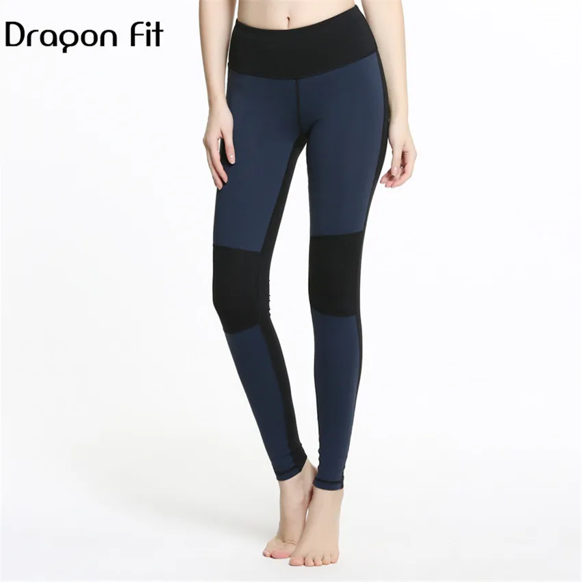 Dragon Fit Patchwork Breathable Fitness Pants Women Compression Yoga