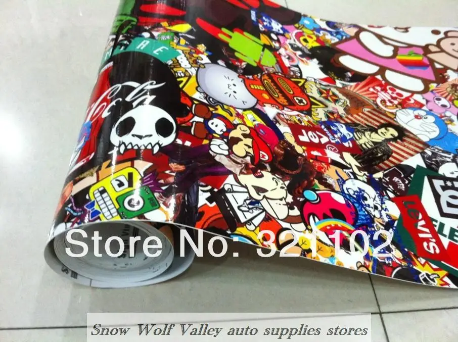 35CM-x-1000CM-DIY-JDM-USDM-Hella-Flush-Bomb-Sticker-Bomb-Bombing ...