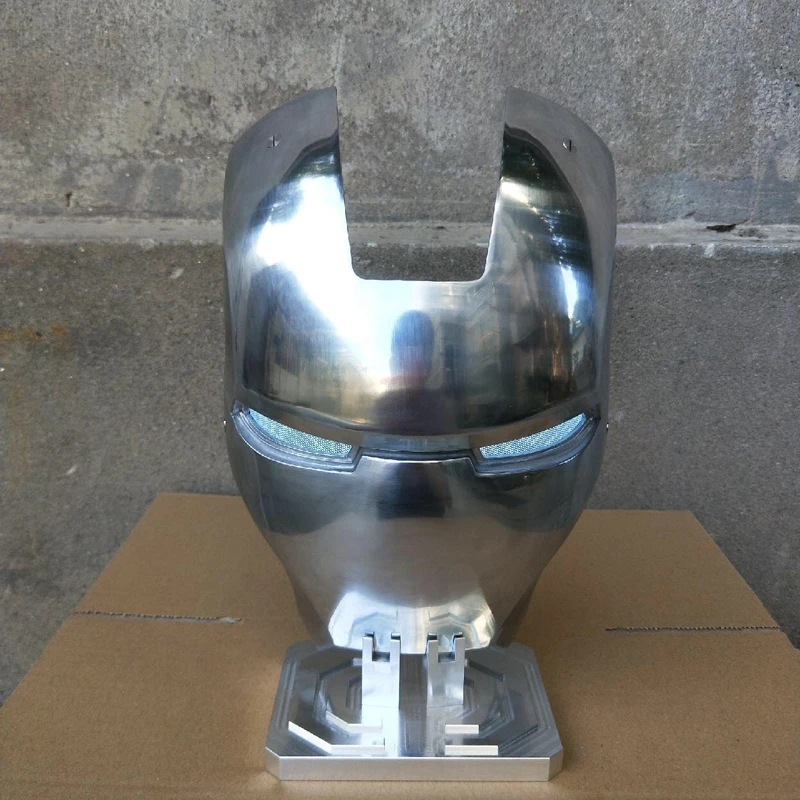 Iron Man MK2 Alloy Mask 1/1 Face A Platform Collectibles Aluminum alloy ...