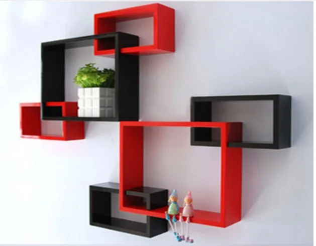 Rectangle socket closet right angle ledge diaphragn shelf wall hanging ...