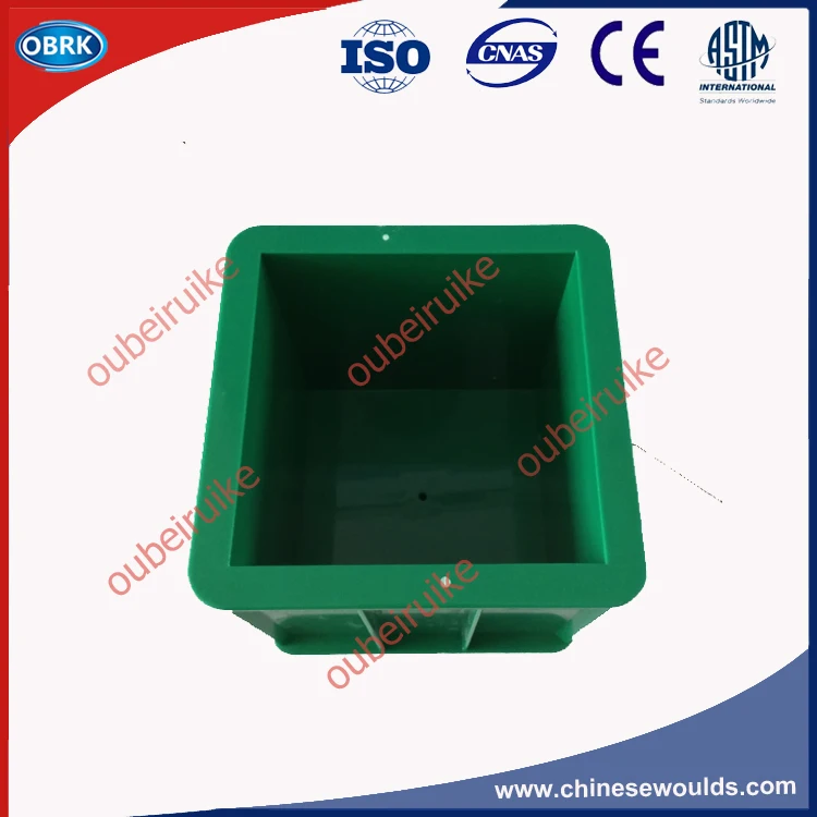 High-Qunltiy-Green-Plastic-Molds-Concrete-150mm-Cube-Test-Moulds-150mm ...