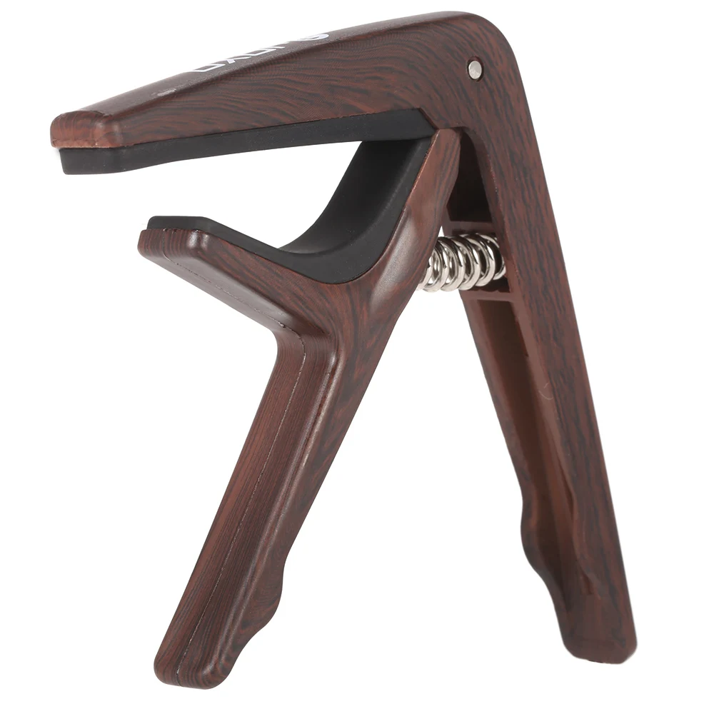 Spring Clamp Capo – Plastic & Steel Body with Wooden Print - MyCapos