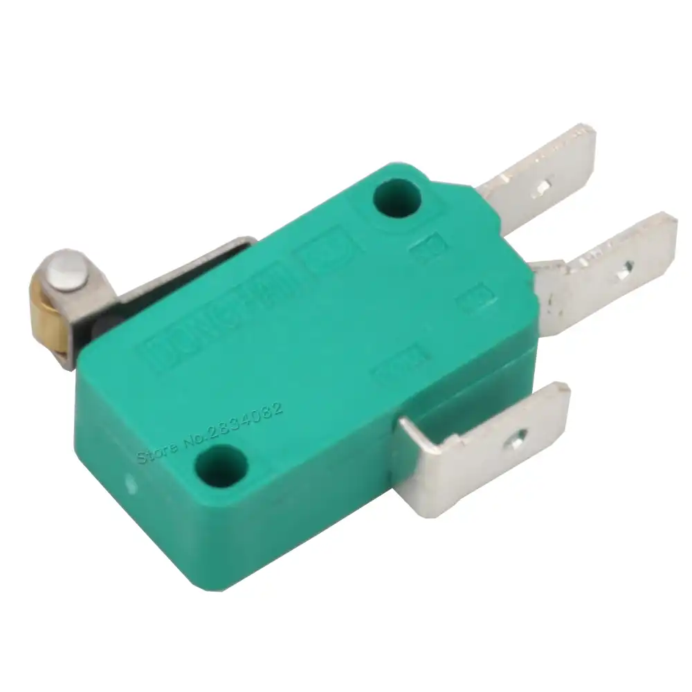 Fielec SPDT 1NO 1NC Panel Mount Roller Plunger Type Micro Switch 16A ...