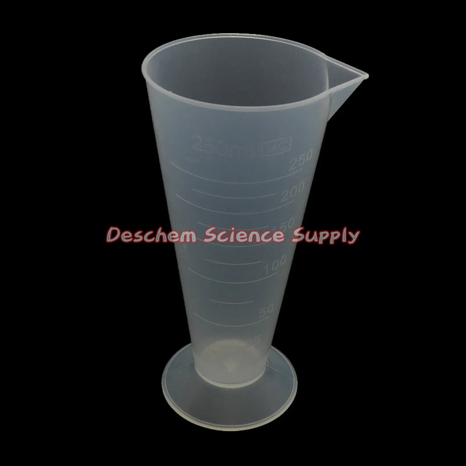 250ml Plastic Conical Measuring Cup,new Lab Chemistry Plasticware ...