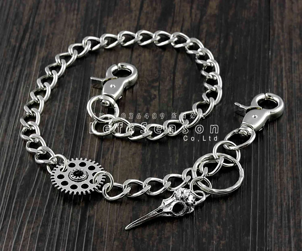 Steampunk Biker Keychain Metal Wallet Chain For Mens Boy Unisex Yl-94 ...