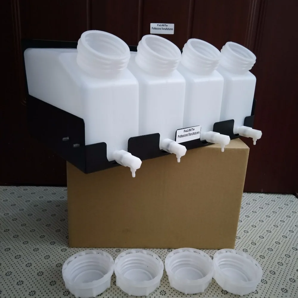 inkjet printer solvent inks 1.5L big sub ink tank adapter big ink box ...