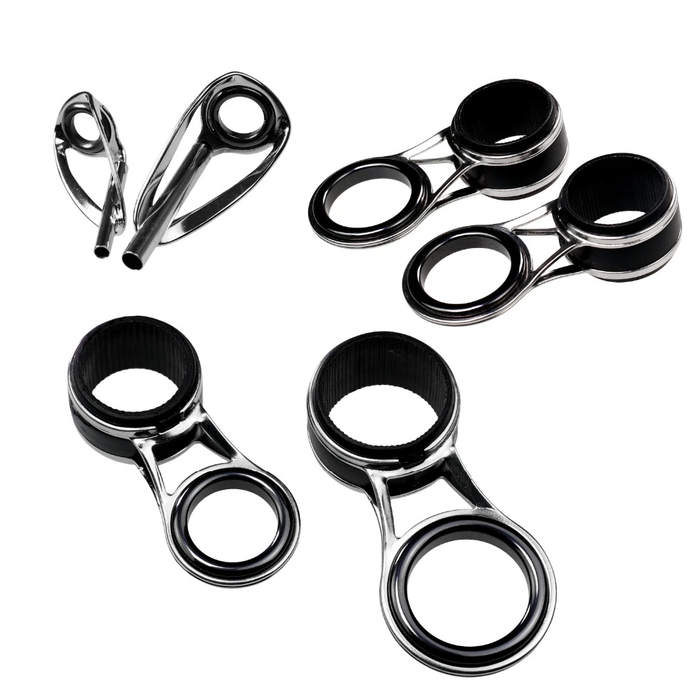 55Pcs/Box 2mm 18mm Fishing Rod Guides Top Tips Rod Repair Ceramics Ring ...