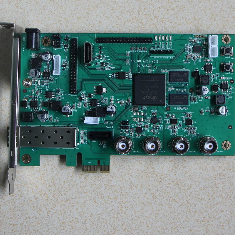 Artix7 xc7a75T FPGA development board SDI LVDS SFP PCIE SATA video ...