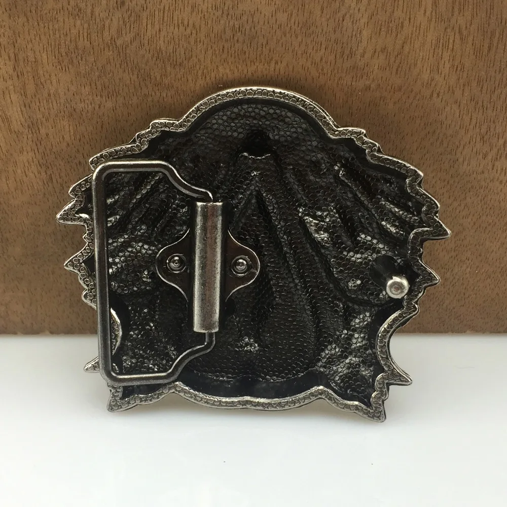 Buckleclub Retro Ezio Audito Game Cowboy Gift Belt Buckle Fp 03697 Antique Silver Finish For Men 4cm Width Loop Drop Shipping Buckles Hooks