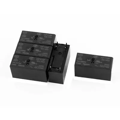 5 Pcs 24VDC 277VAC 16A 6 터미널 SPST HF 115F 024 1HS3 전원 릴레이 PCB 용|릴레이 ...