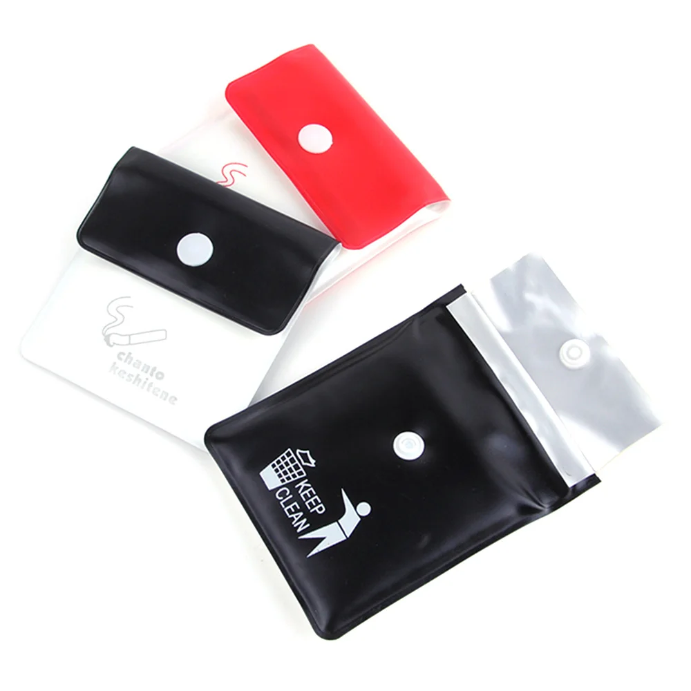 Portable PVC Aluminum Foil Pocket Ashtray Bag for Outdoor Cigarette Ash ...