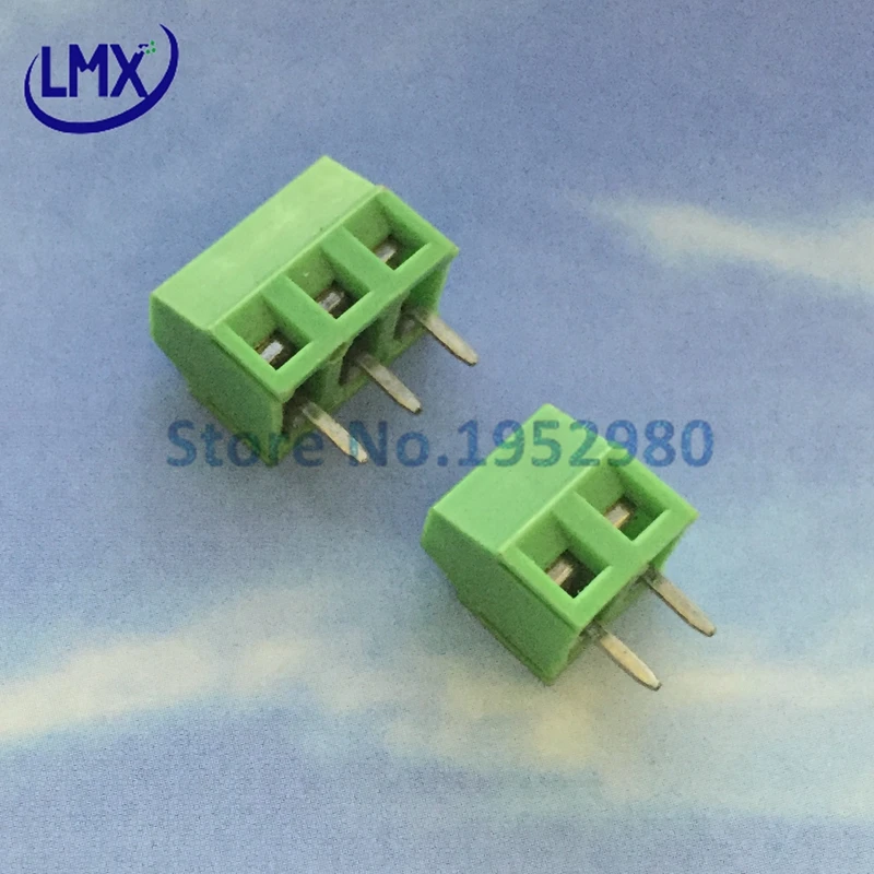 50PCS-3-81mm-Pitch-PCB-Spring-Terminal-Blocks-Connector-2P-3P-KF128 ...