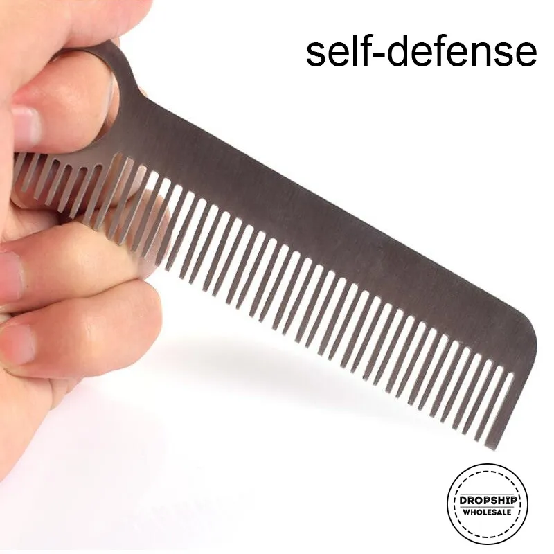 Aliexpress.com : Buy Super Hard Stainless Steel Tactical Comb Camping ...