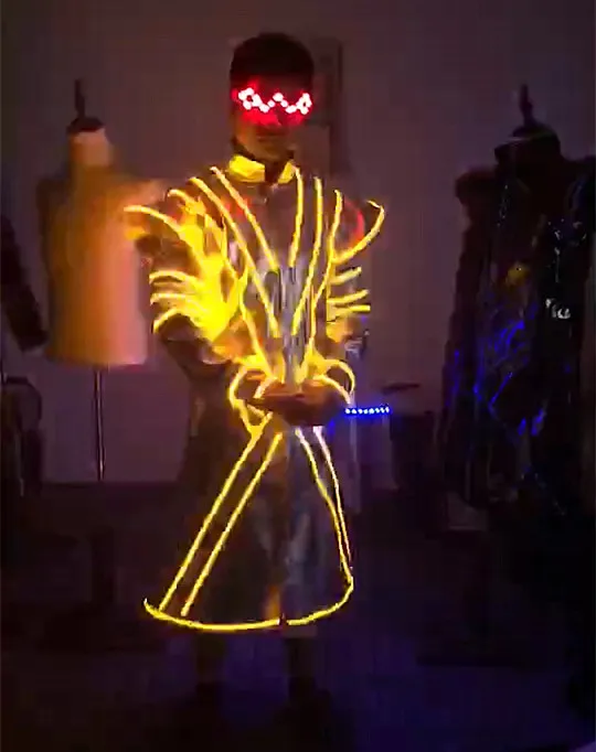 Ohlees Adult Men LED Flashing Sequins Light Up Jazz Cap Dance Christmas ...