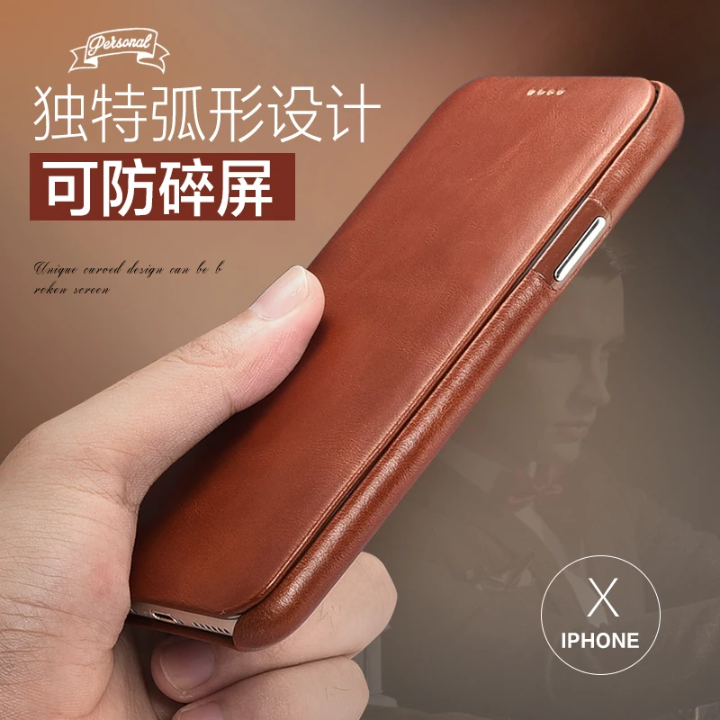 Retro Vintage Luxury Genuine Leather Mobile Phone Cases For Iphonex 5.8 ...