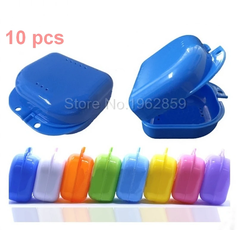 10pcs Dental Mouth Guard Box Orthodontic Retainer Box Case 77*77*38 ...