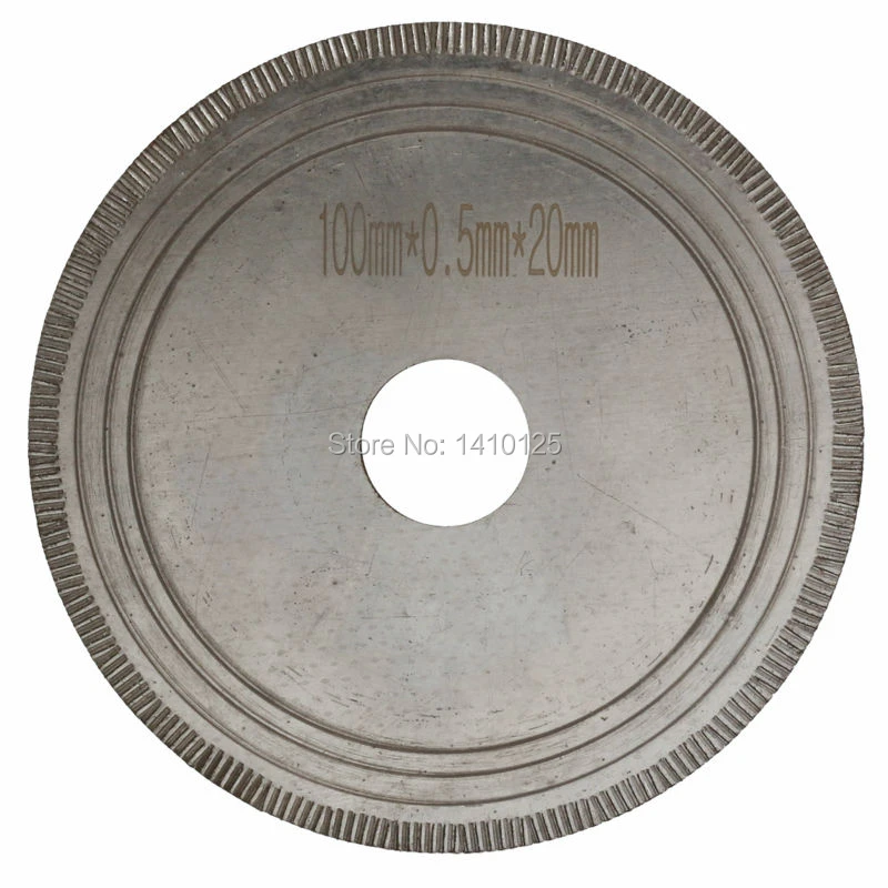4" inch 100mm Notched Rim 0.7mm Diamond Lapidary Rock Slab Saw Blade ...