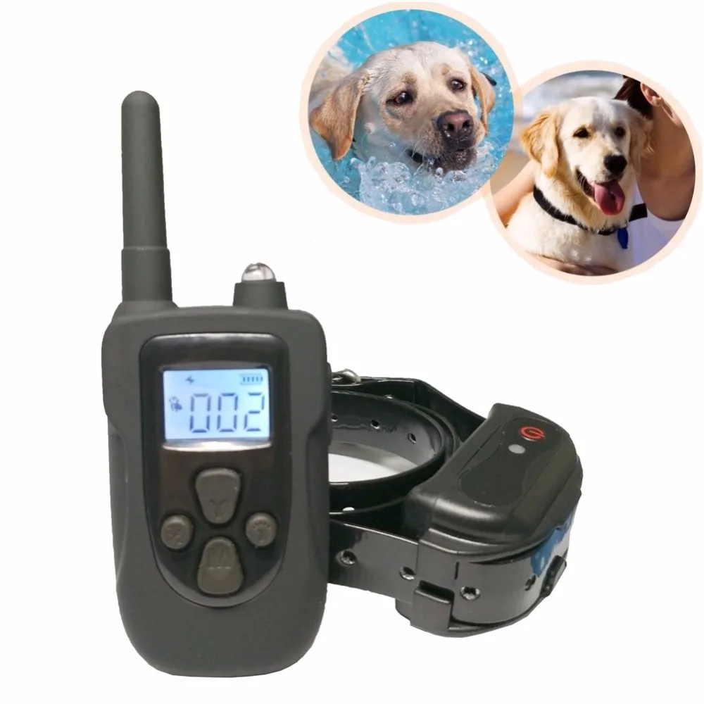 Collar de entrenamiento remoto para perros, dispositivo con descarga eléctrica, resistente al ...