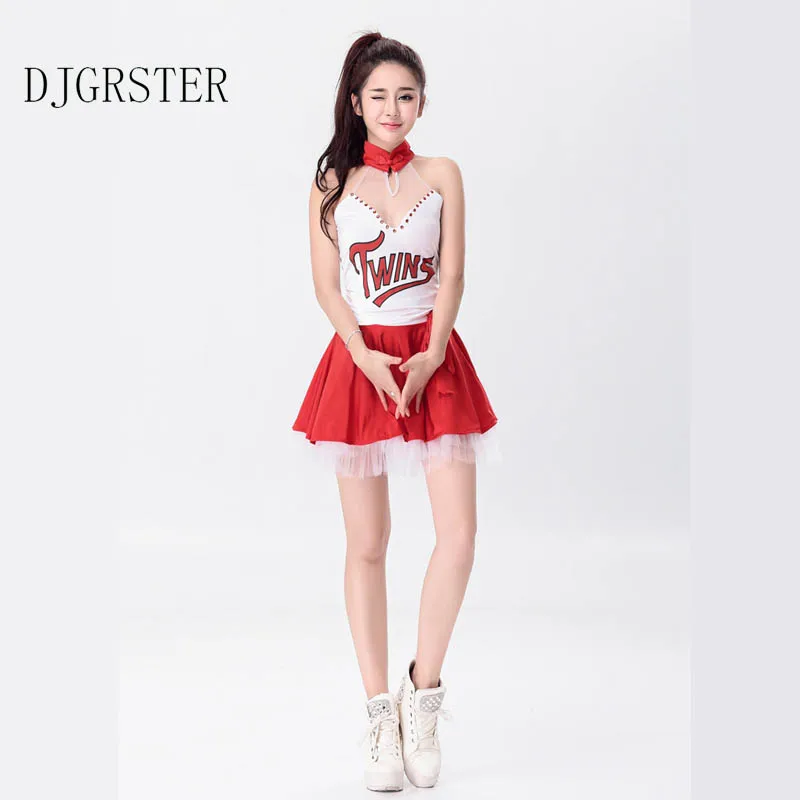 Dhgrster Sexy Girls Lady Cheerleading Uniform Cheerleader Costume Model