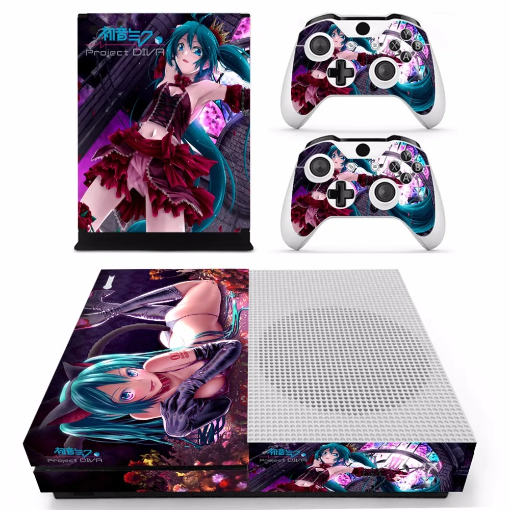 Hatsune Miku Skin Sticker for Xbox One S Console and Controllers ...