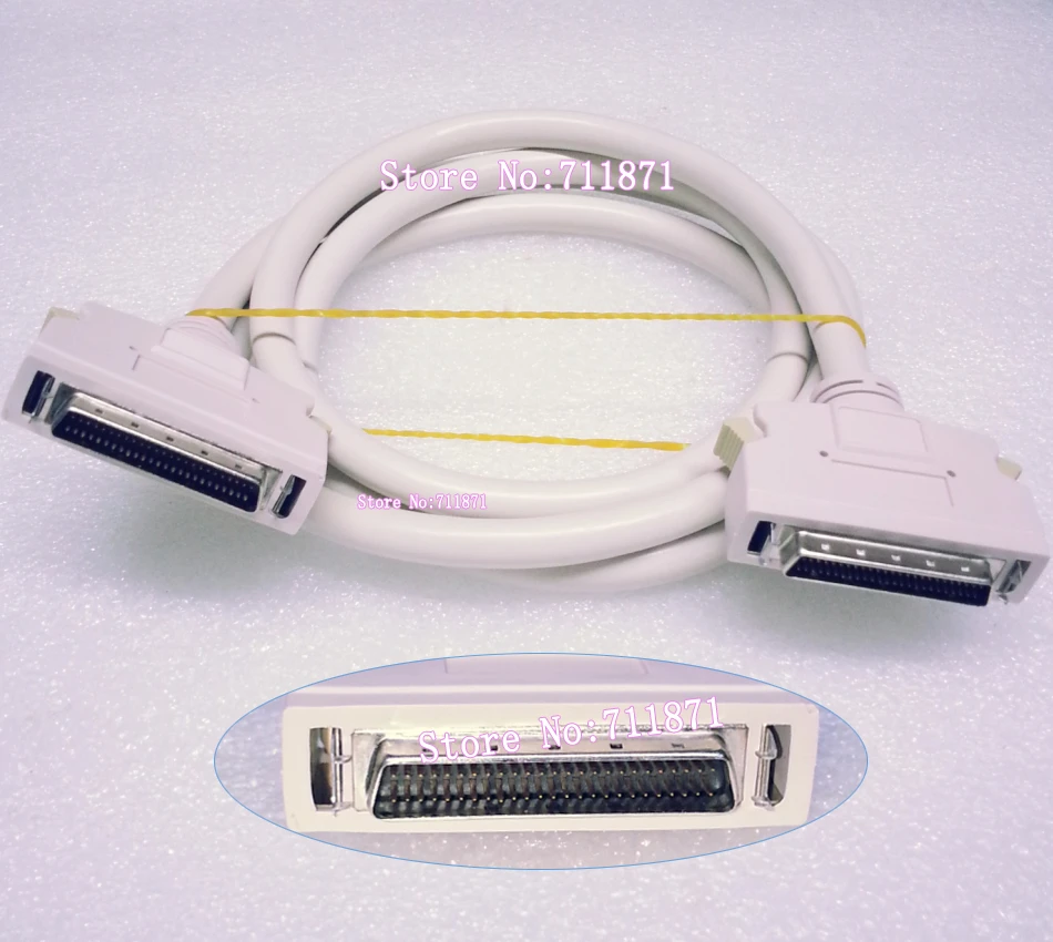 High Speed 1.5M 50P DB50 SCSI Hard Disk Data line DB50 Male 50Pin SCSI ...