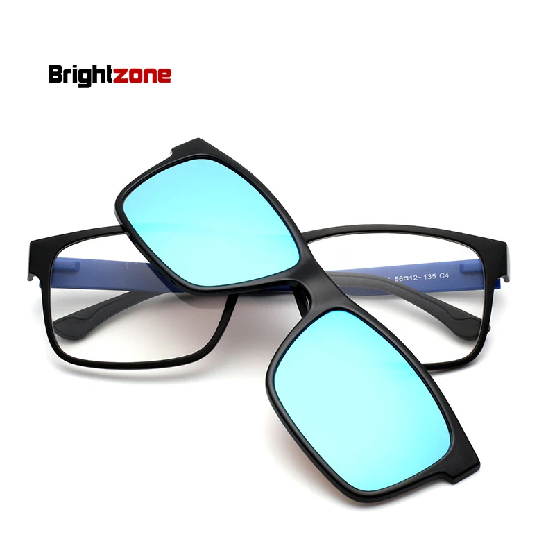 2017 New Arrival Sunglass Myopia Mirror Myopic Polarized Sunglasses Dual Magnets Adsorption Clip