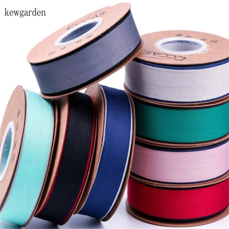 Kewgarden-Colorful-Edge-Satin-Ribbons-25mm-38mm-Handmade-Tape-DIY ...