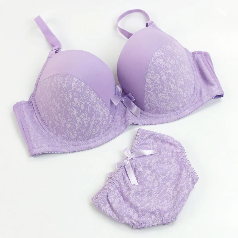 새틴 풀 컵 Bra Brief Panty Push Up Women Sexy Red 레이스 Plus size Bra Brief ...
