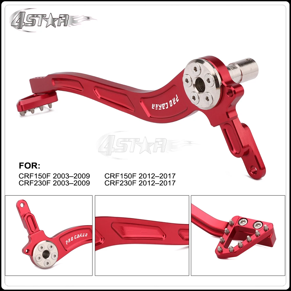 Motorbike-CNC-Alloy-Aluminum-Rear-Foot-Brake-Lever-Pedal-For-HONDA ...