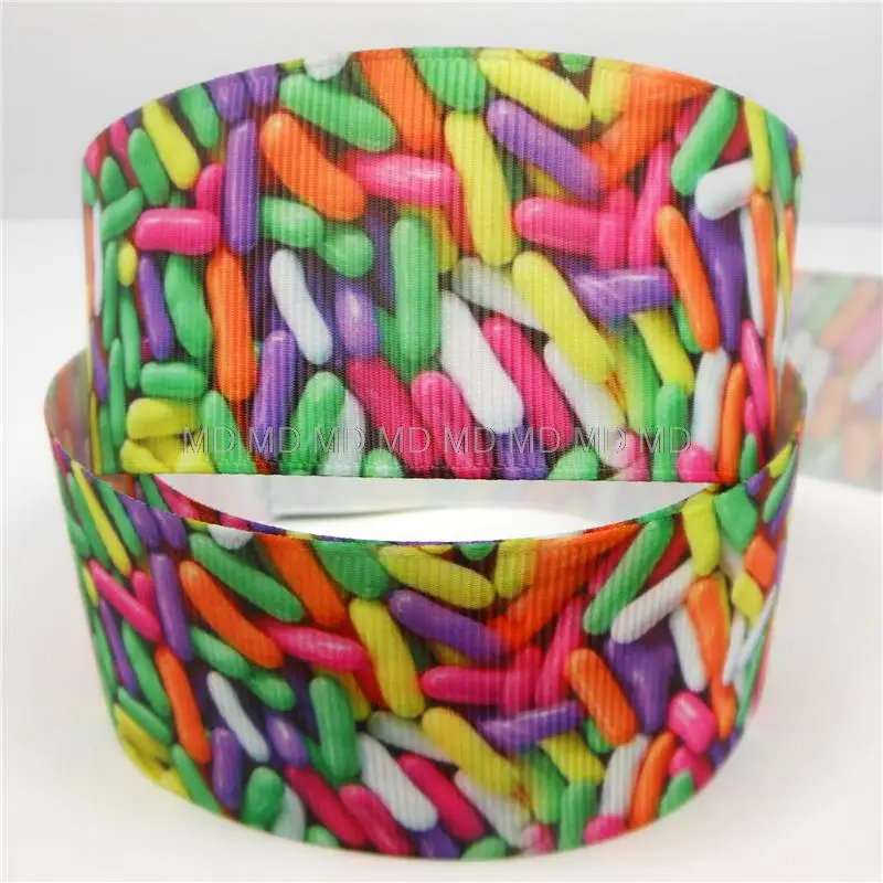 MD160218 38 3507 Long Candy Soft Gummy Candy Printed Grosgrain Ribbon ...