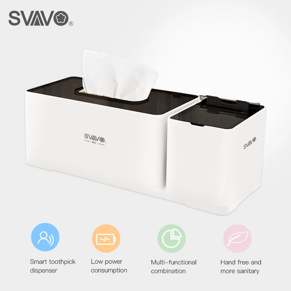 SVAVO-Automatic-toothpick-Dispenser-With-Napkin-Tissue-Holder-Toothpick ...